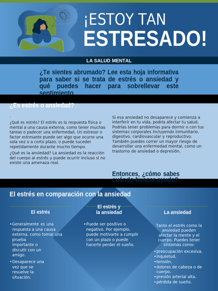 Estoy Tan Estresado | PDF | Ansiedad | Estrés (biología)