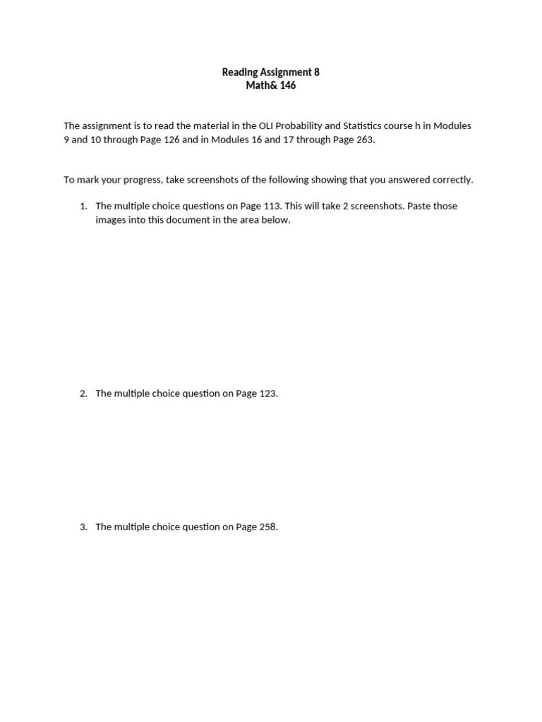 OLI Reading Assignment 8 | PDF | Teaching Methods & Materials