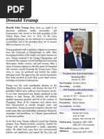 Donald Trump: Life and Presidency Overview | PDF | Donald Trump ...