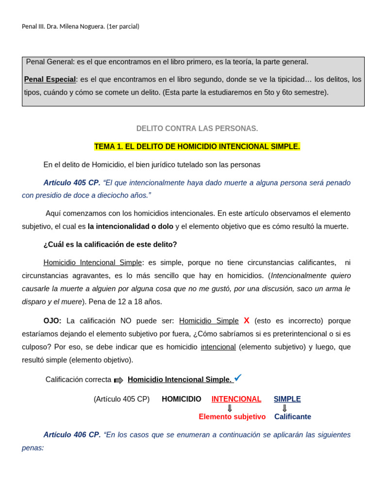 Homicidio Intencional: Tipos y Penas | PDF | Homicidio | Crímenes