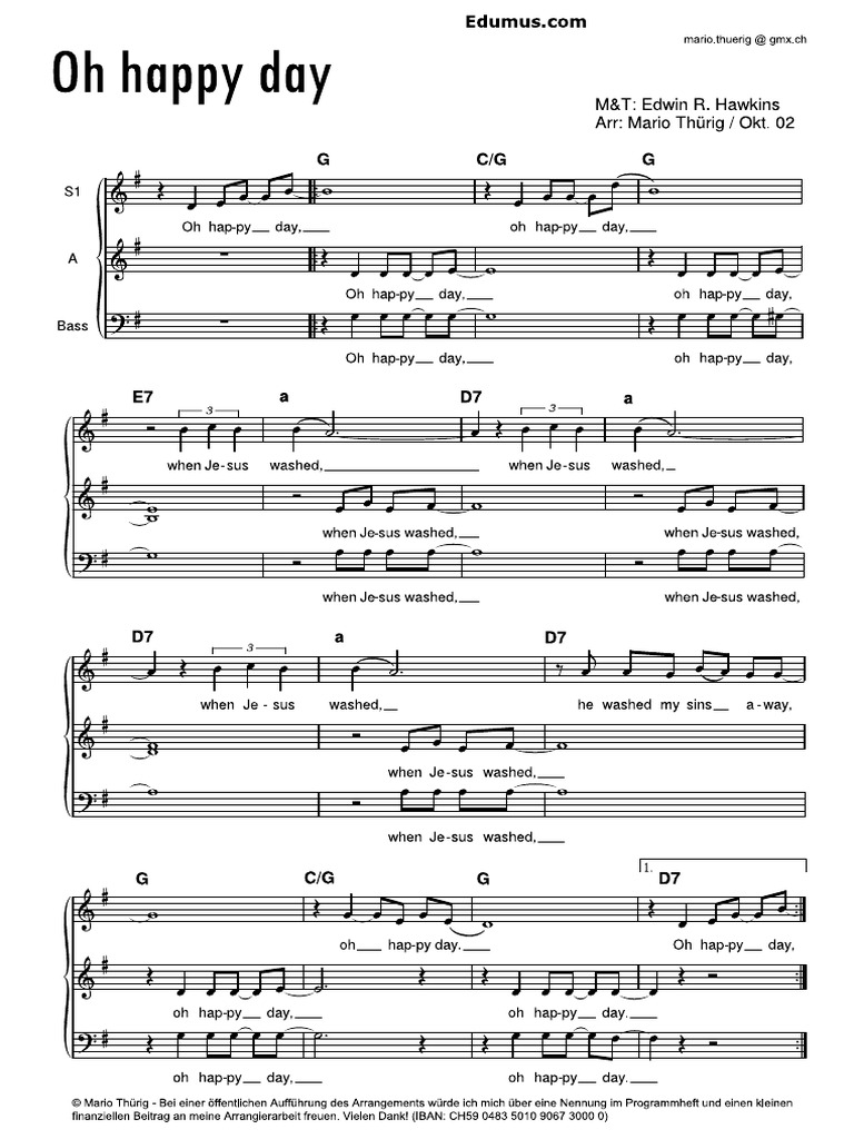Happy Day Partitura | PDF