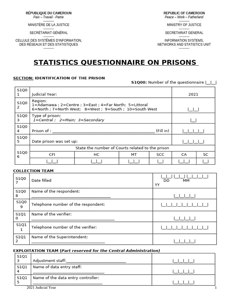 QUESTIONNAIRE PRISON ANGLAIS 2022 Modif | PDF | Sexually Transmitted ...