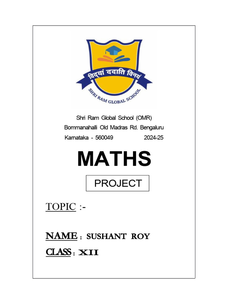 Maths Intro | PDF