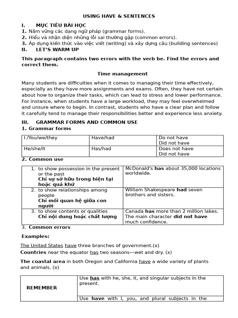 Lesson 2 - Grammar To Writing | PDF