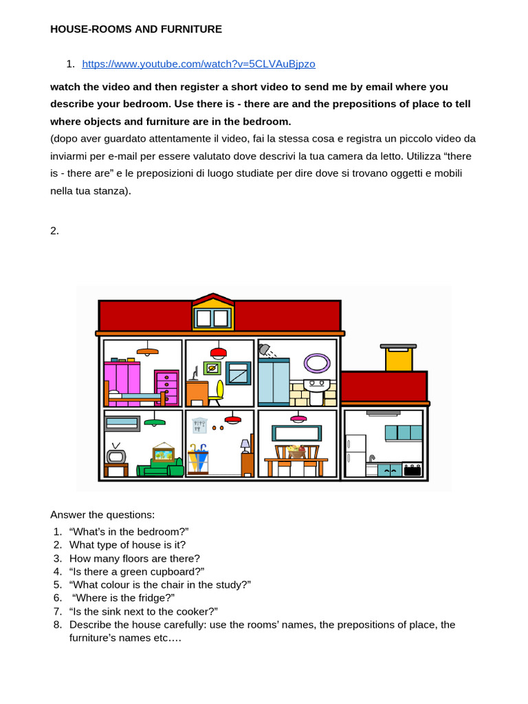 House and Furniture 3 | PDF | Language Arts & Discipline