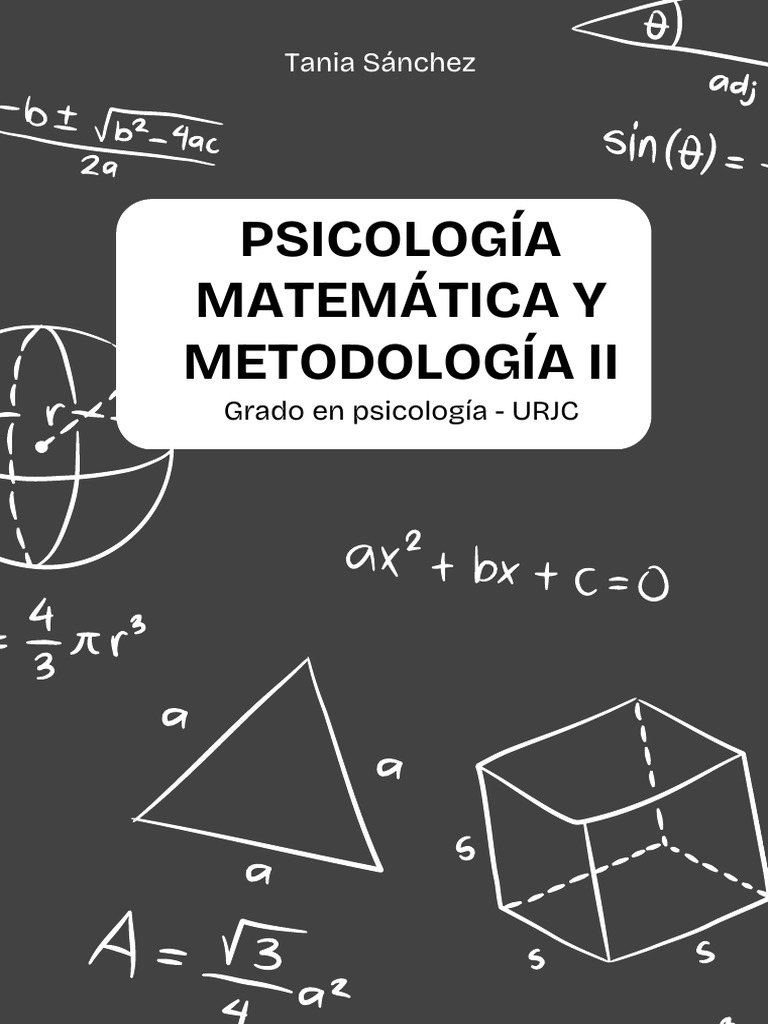 Documento A4 Portada Matemáticas Moderno Negro Blanco PDF | PDF