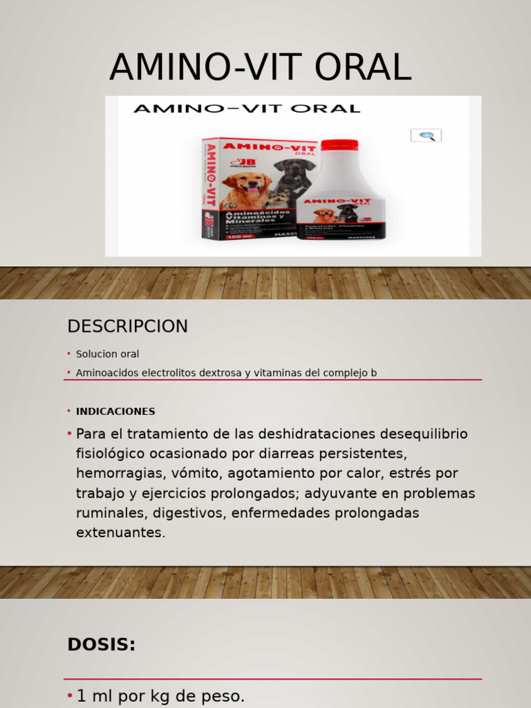 Amino-Vit Oral: Solución para Deshidratación | PDF | Salud y bienestar