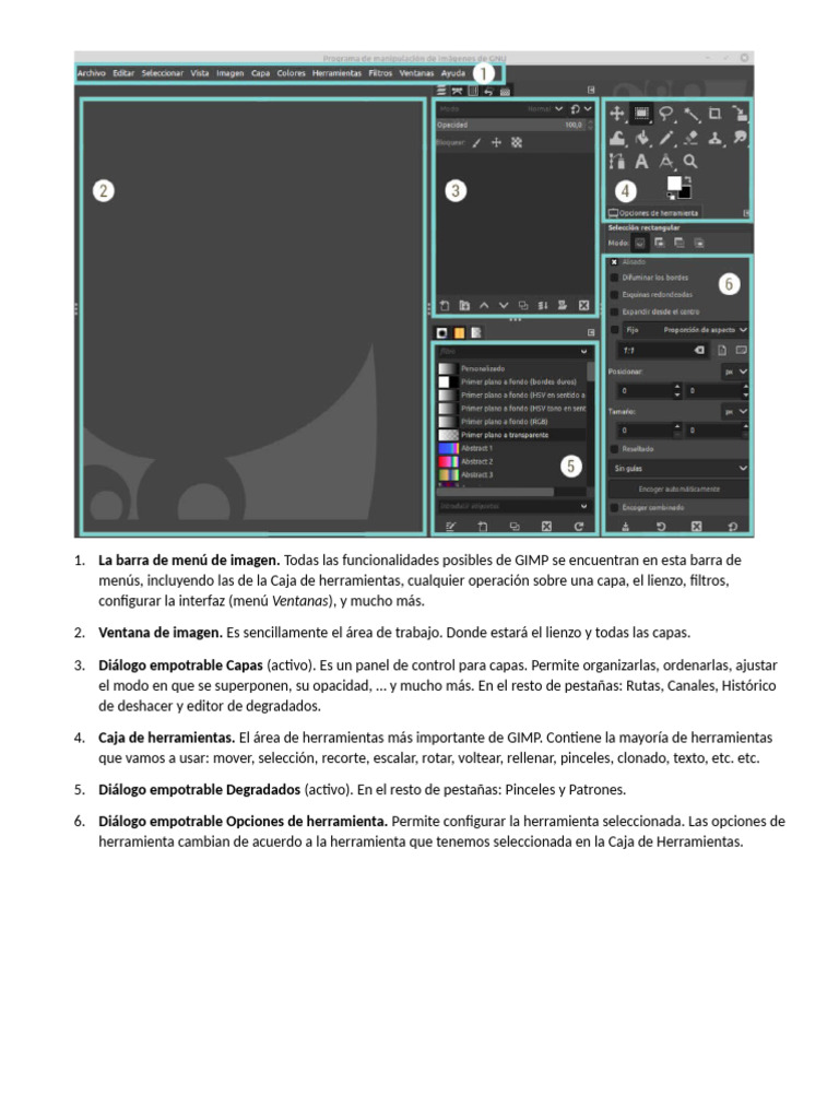 Interfaz Gimp | PDF | Informática
