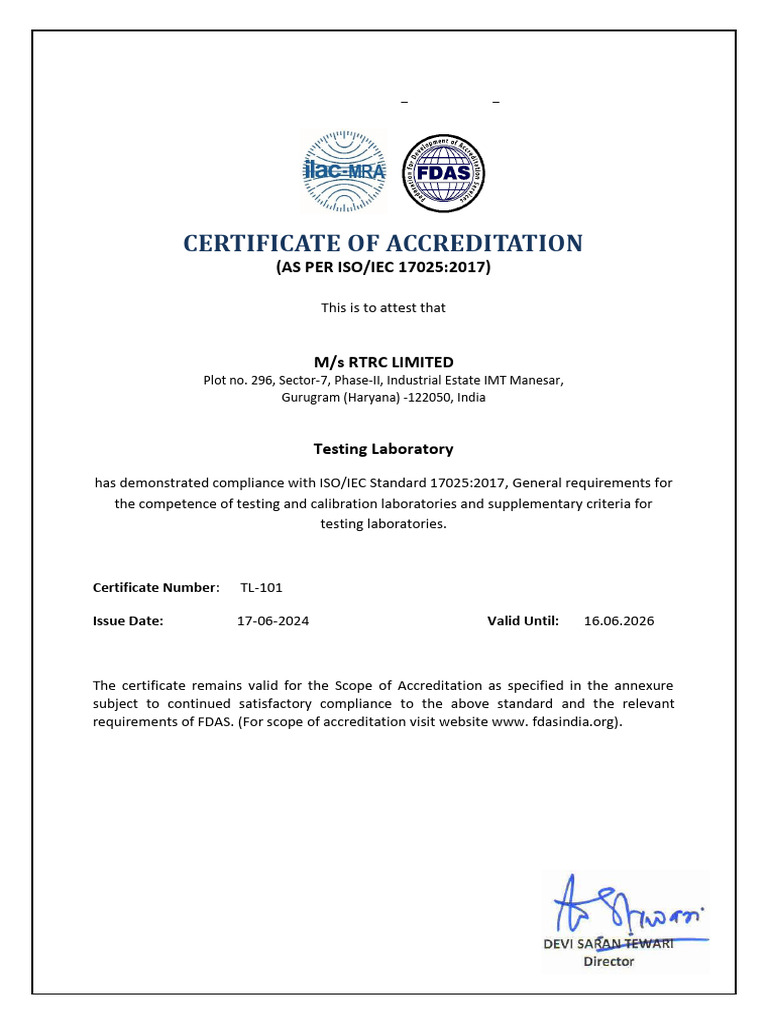 FDAS Certificate | PDF | Technology & Engineering