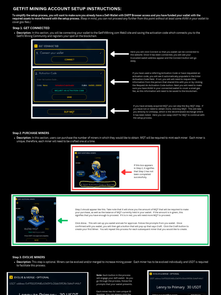 GetFit Mining App Setup Guide | PDF | Mobile App | Google Play