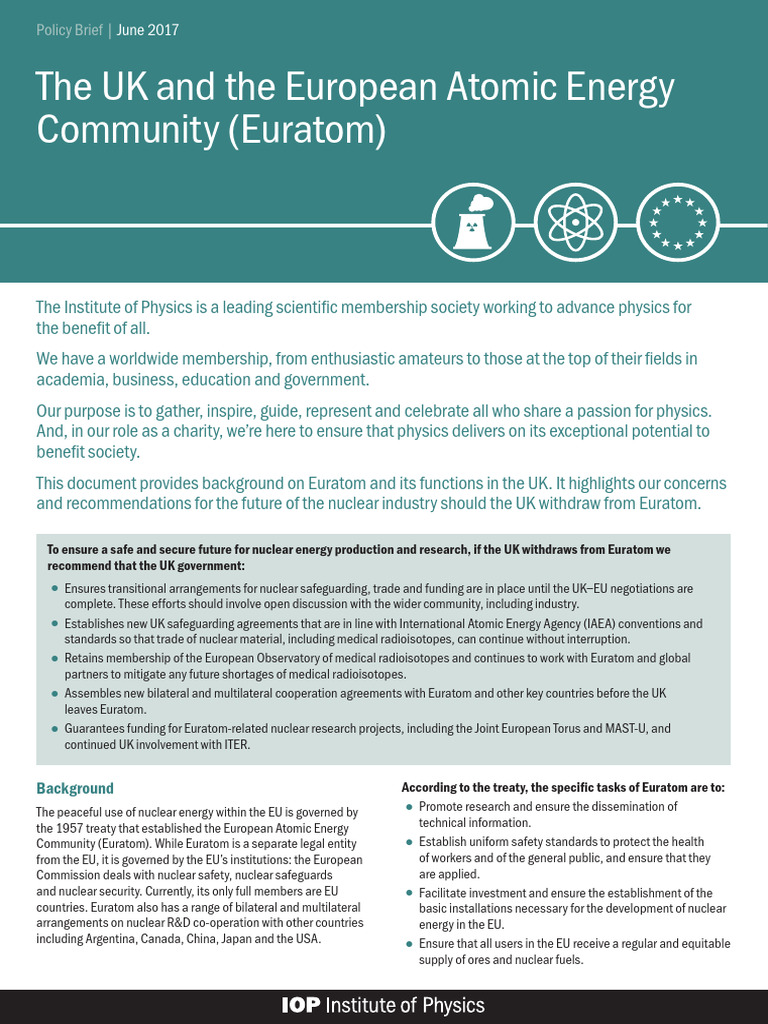 UK European Atomic Energy Community | PDF | International Atomic Energy ...
