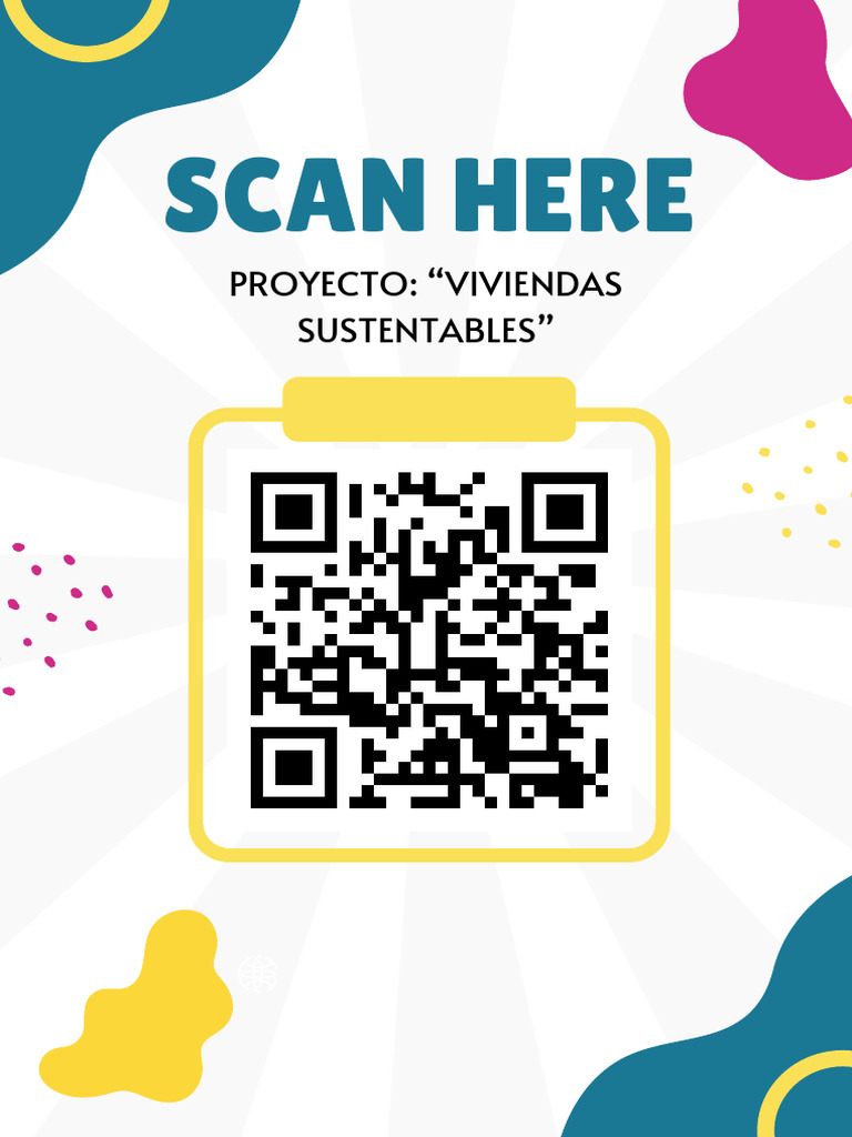 Blue and White Playful QR Code Placement Flyer | PDF