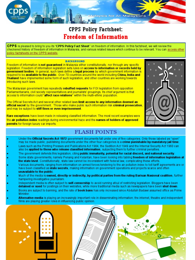 Freedom of Information in Malaysia | PDF | Freedom Of Information Laws ...