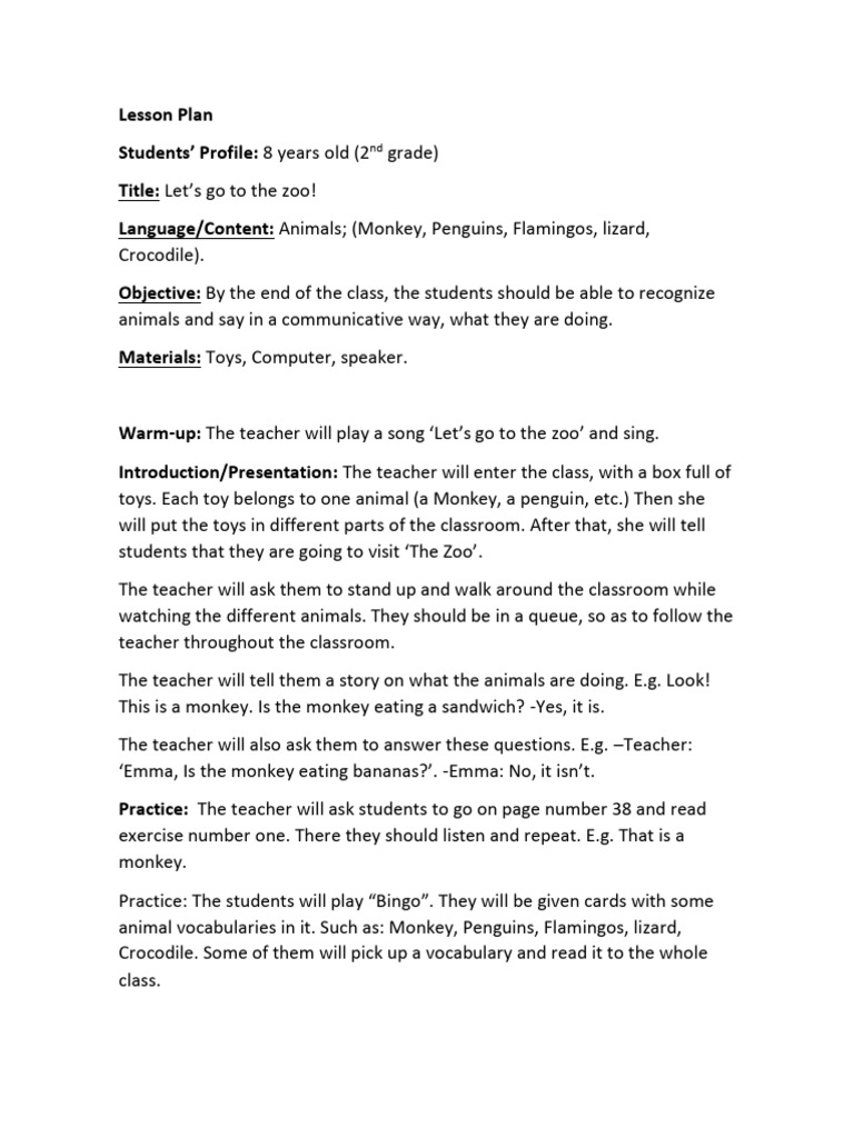 Didactics I Lesson Plan ARGAÑARAZ, FERNANDEZ | PDF | Foreign Language ...