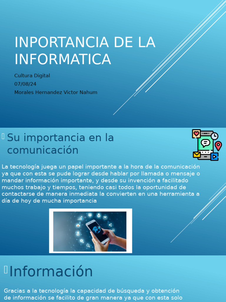 Importancia de la Informática en la Vida Diaria | PDF | Ciencias sociales