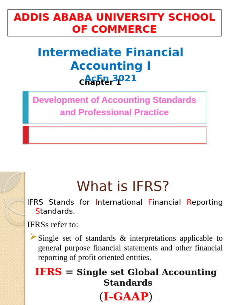 Intermediate Financial Accounting Chapter One | PDF | Fair Value | International Financial ...
