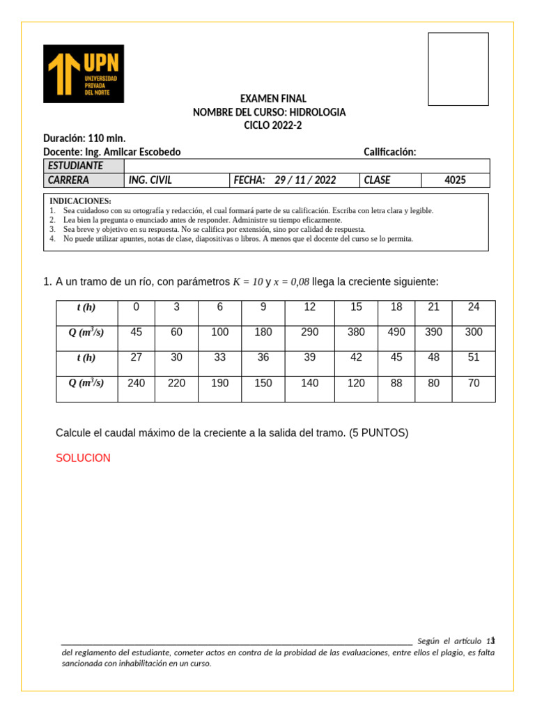 Examen Final 4025 | PDF | Estadísticas multivariantes | Análisis ...