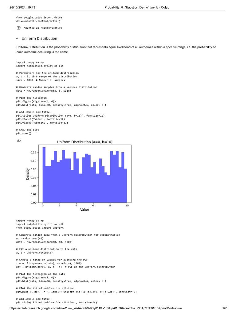Introduction To Python Fitting Distribution Lecture 14 | PDF
