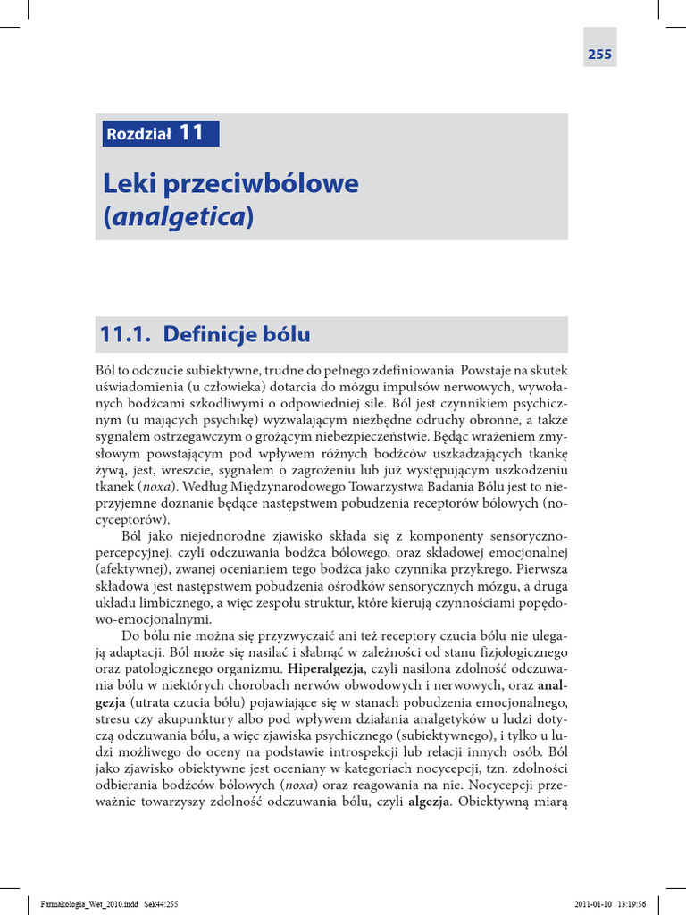 Leki Przeciwbólowe : Analgetica | PDF