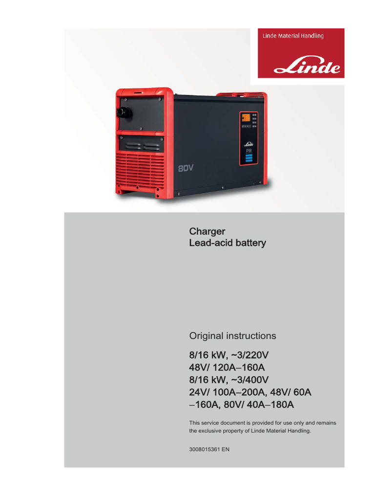 UM PB-Charger-8-16kW EN 1912 | PDF | Battery Charger | Electromagnetic ...
