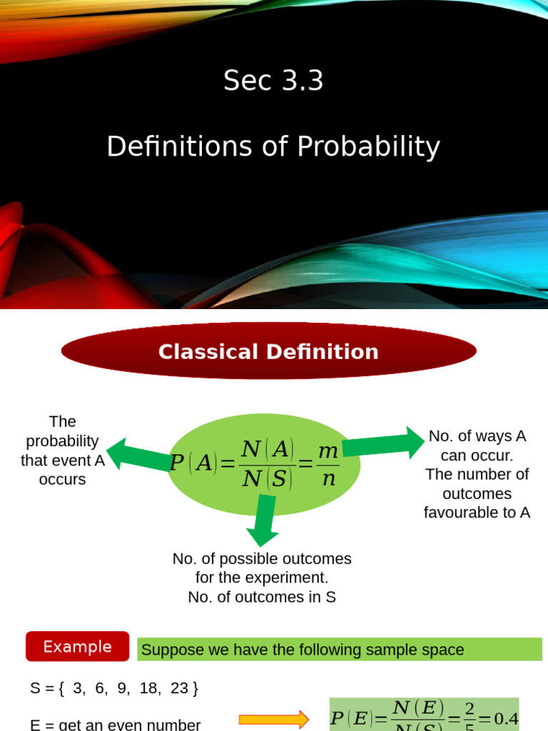 Probability Concepts for Students | PDF | Probability | Statistical Theory