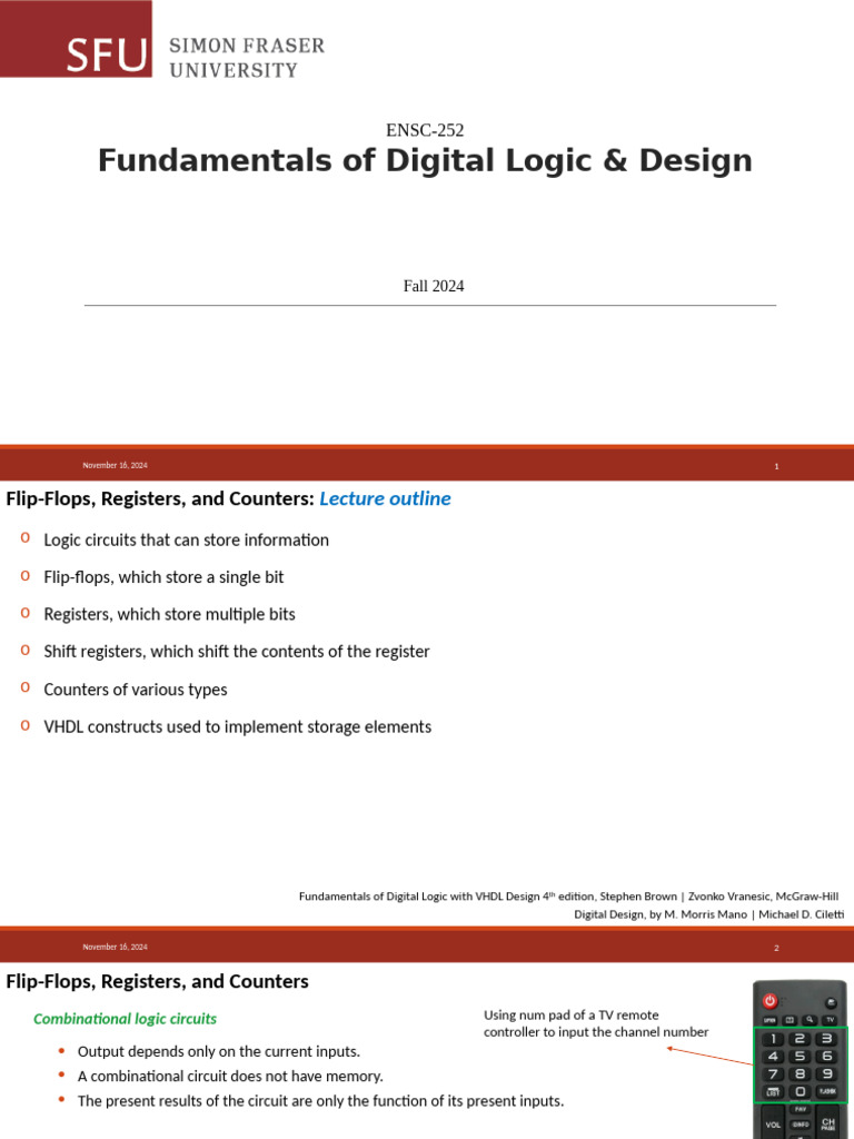 818 L5 Registers and Counters Part 2 Annotated | PDF | Vhdl ...