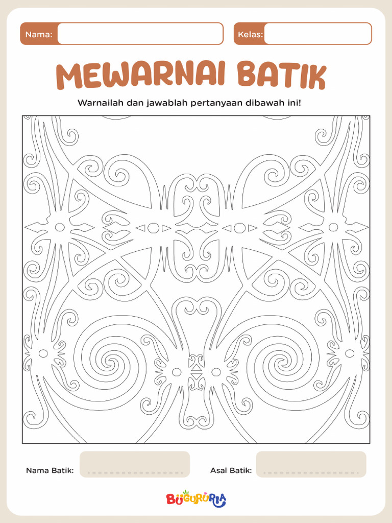 Mewarnai Batik Kaltara | PDF