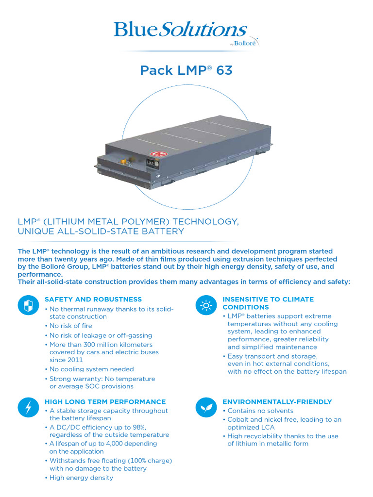 Fiche Technique Pack LMP 63 | PDF | Nature | Physical Quantities