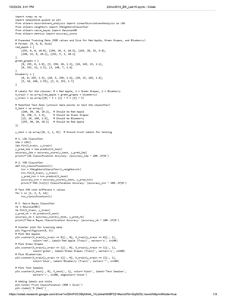 22mc3014 - EK - Lab10.ipynb - Colab | PDF | Statistical Analysis ...