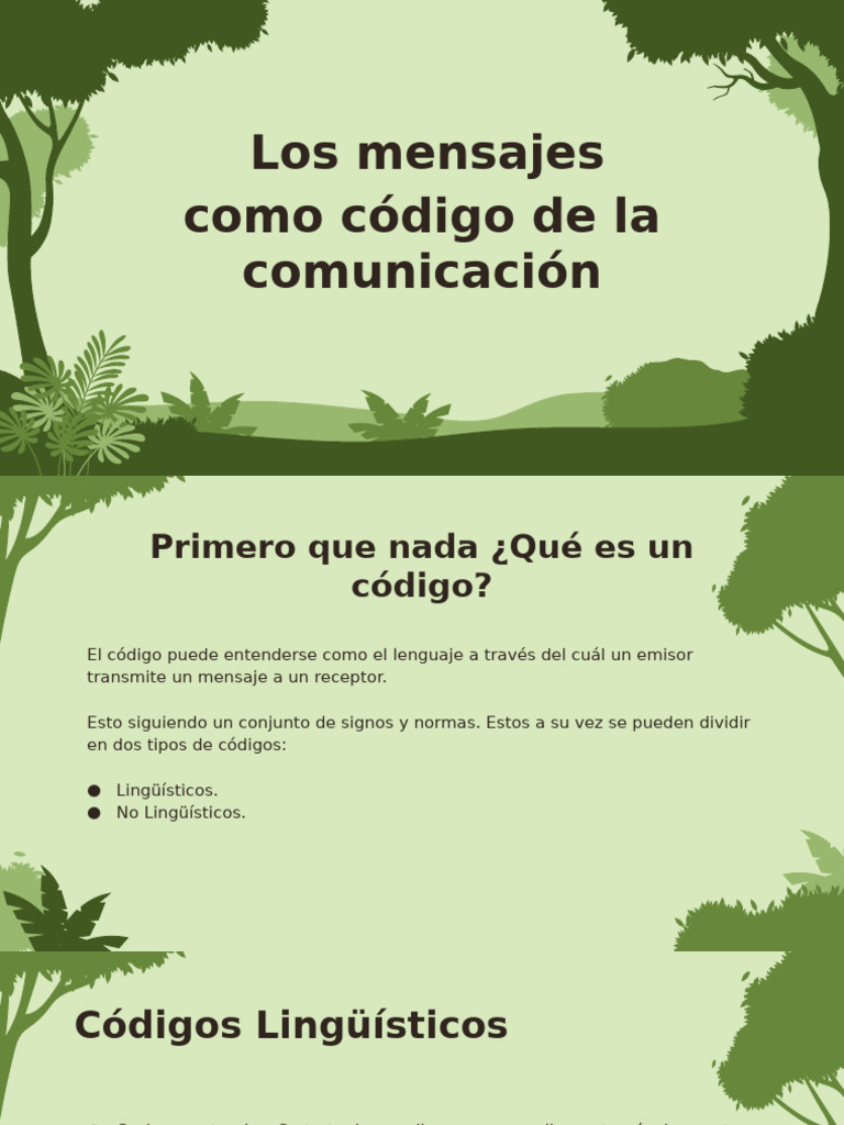 Códigos de Comunicación: Lingüísticos y No Lingüísticos | PDF ...