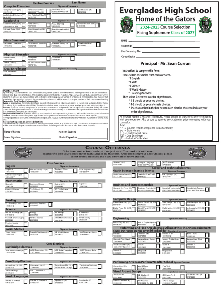 2024-2025 Course Selection Guide | PDF
