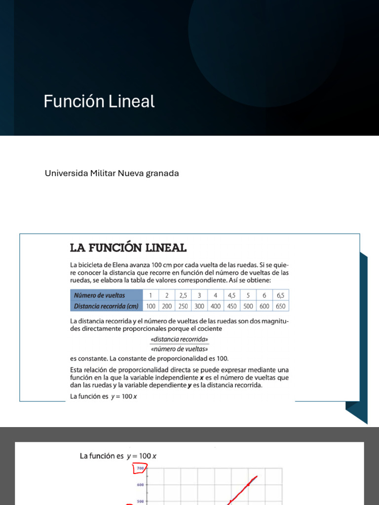 FUNCION LINEAL | PDF