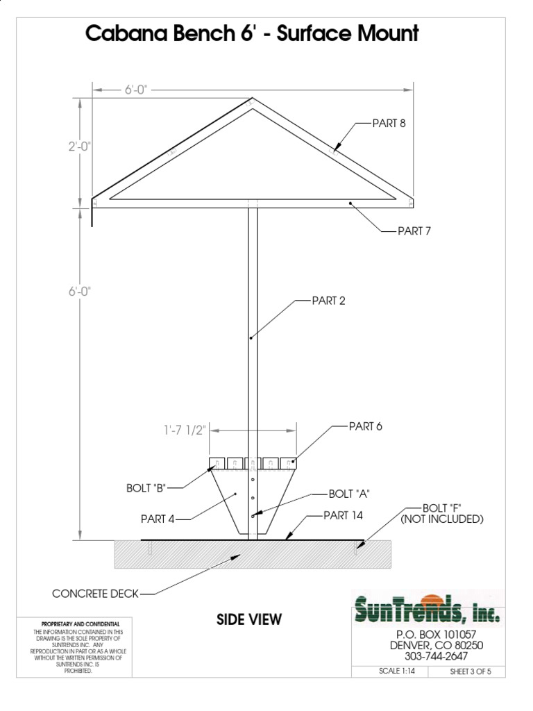 bench_assembly_6_surface_side.SLDDRW | PDF