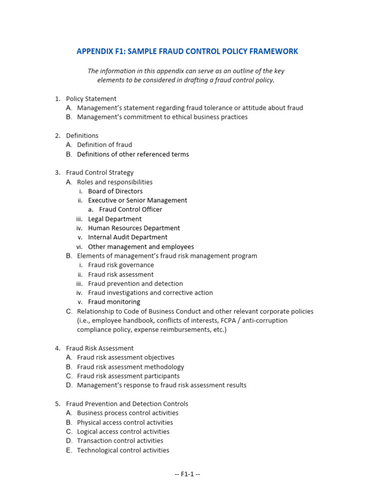 Fraud Control Policy Framework | PDF | Risk | Fraud