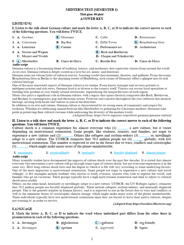 Answers and Audio Script | PDF | Photovoltaics | Renewable Energy