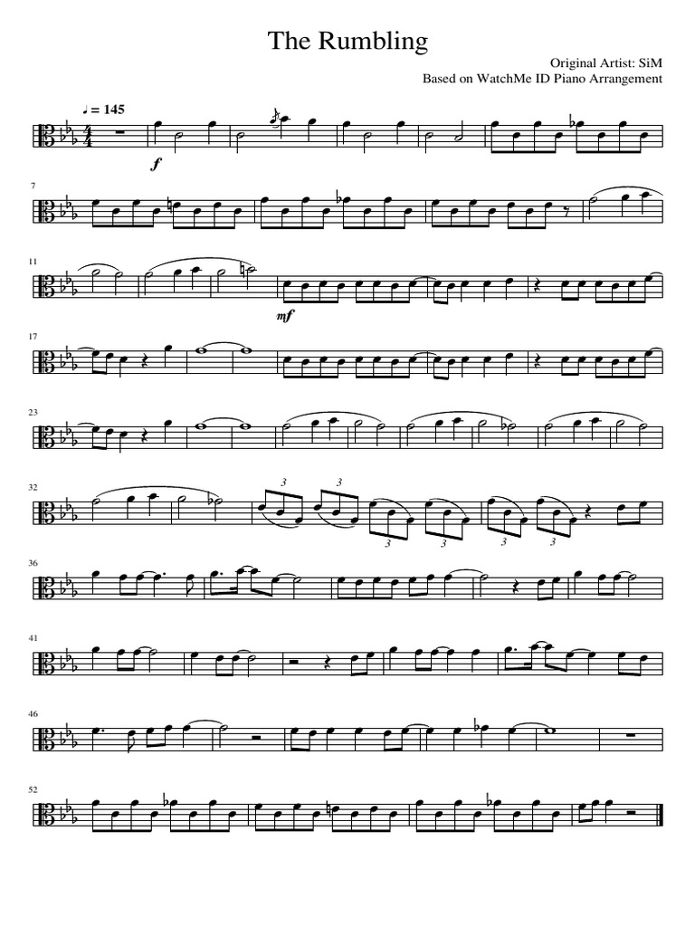 The - Rumbling Viola | PDF