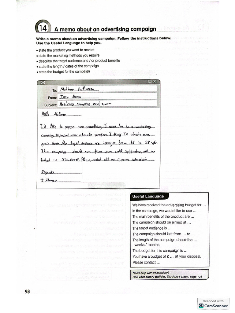 MEMO English - Unit 14 | PDF