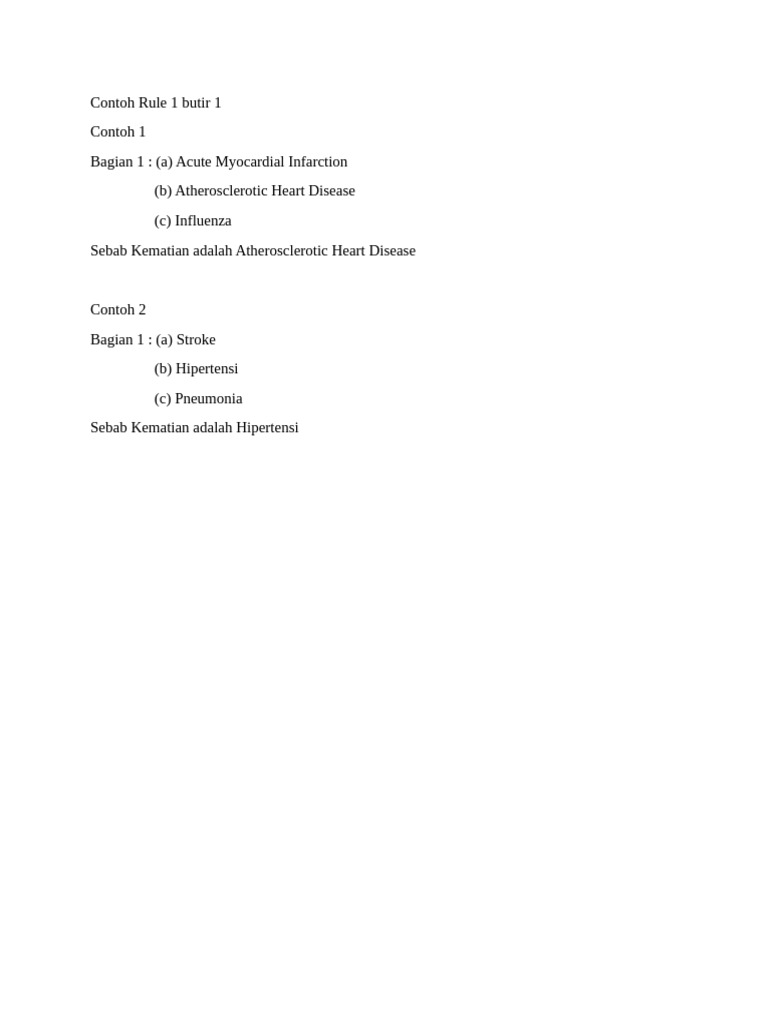 Contoh Rule 1 Butir 1 | PDF