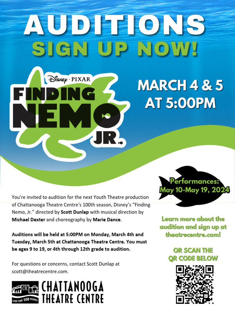 Finding Nemo JR., The Musical Audition | PDF | Art