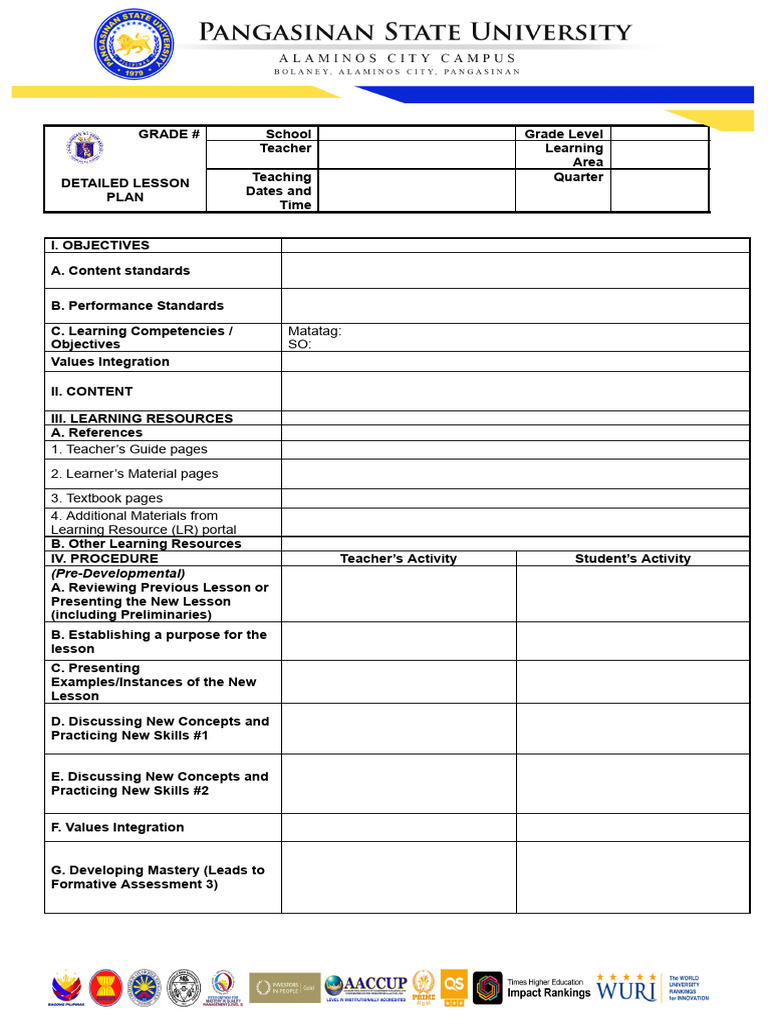 DLP Template.docx | PDF