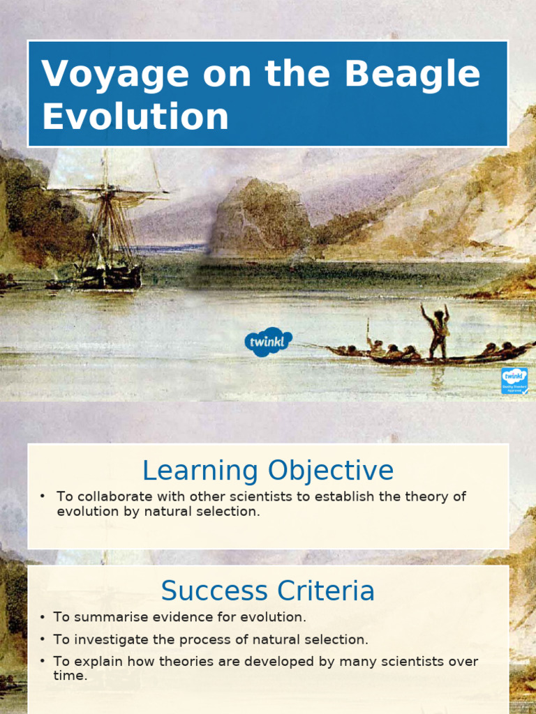 Voyage On The Beagle Presentation | PDF | Charles Darwin | Evolution