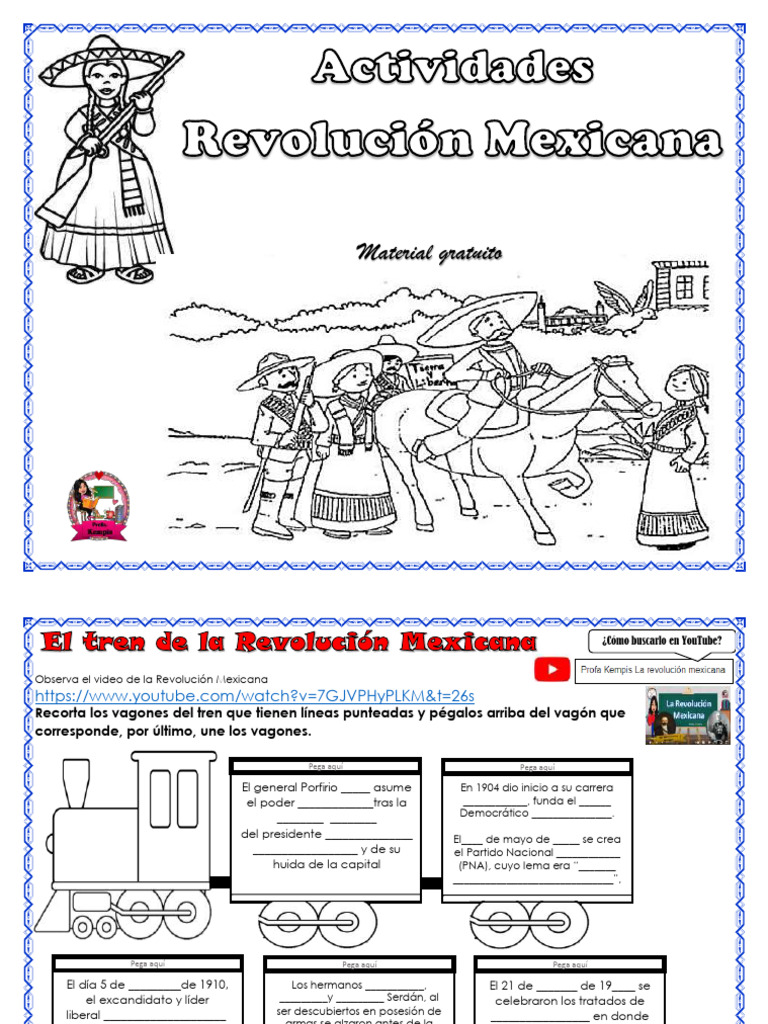 Actividades Revolución Mexicana Profa Kempis | PDF | revolución mejicana | México