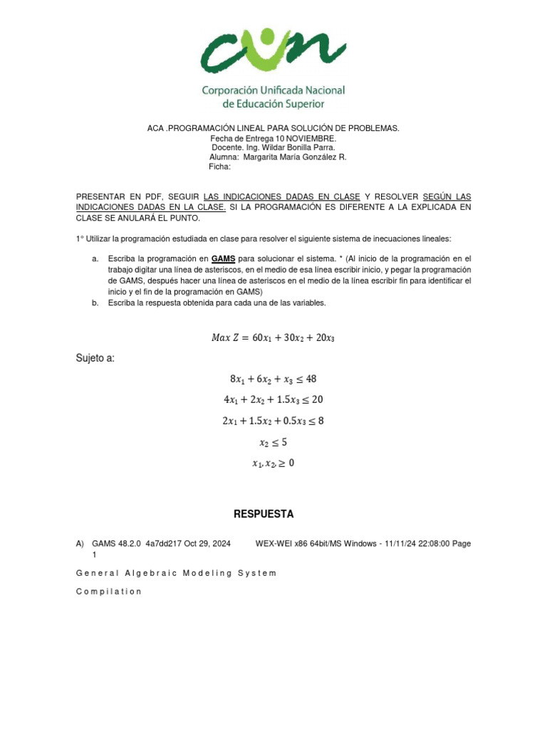 Aca Final Programacion Lineal | PDF | Computadoras