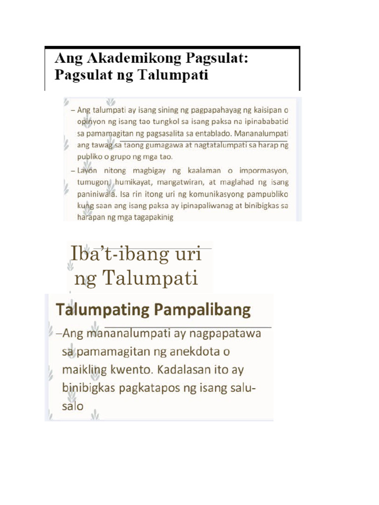 Talumpati Final | PDF