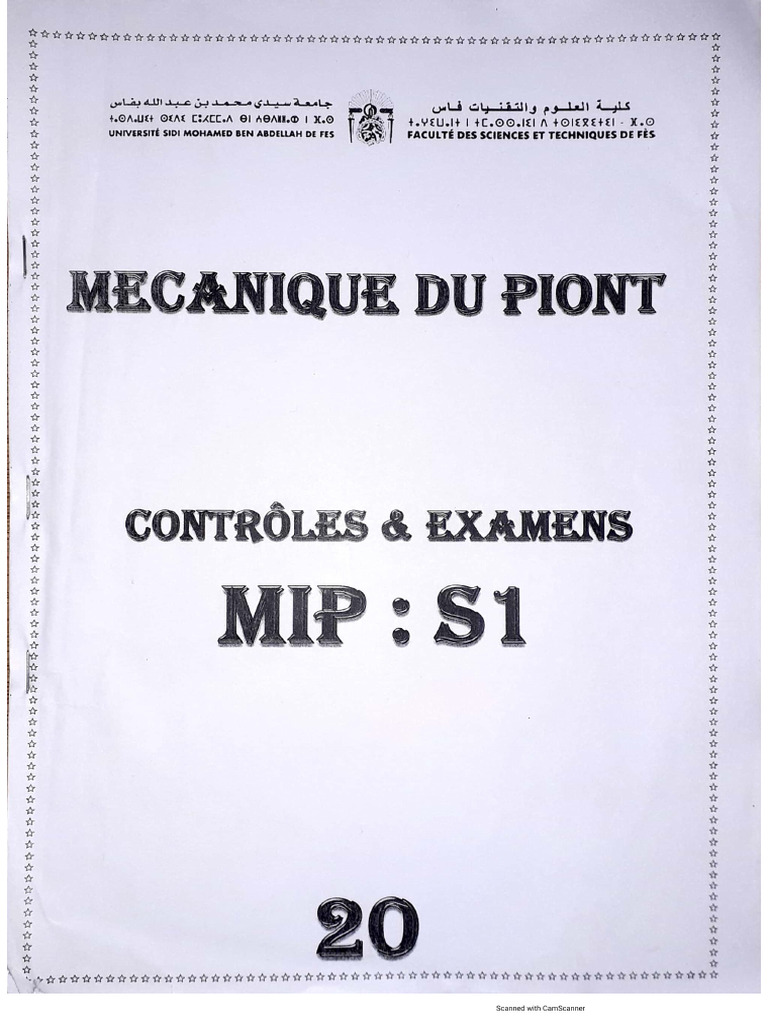 Cahier D'exam Meca | PDF