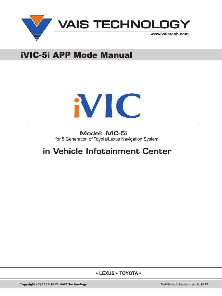 Ivic 5i App Mode Manual | PDF
