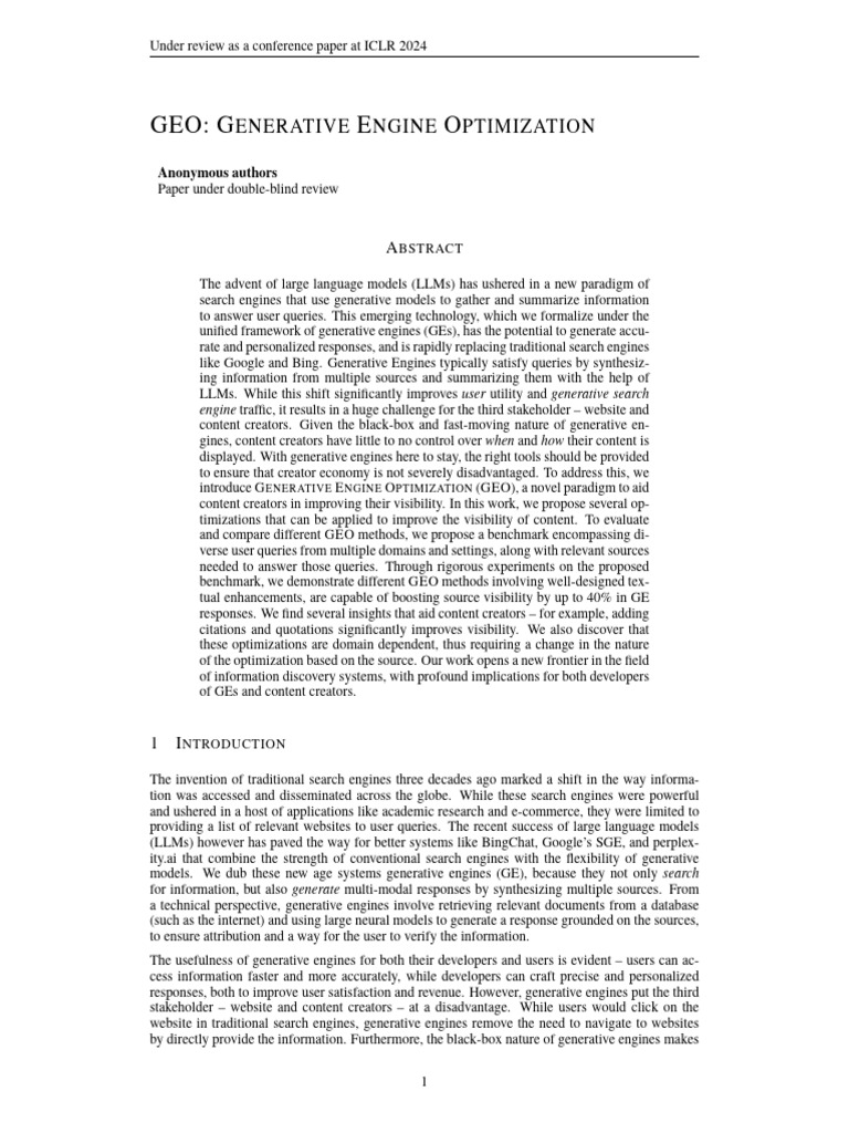 8373 Geo Generative Engine Optimiza | PDF | Search Engine Optimization ...