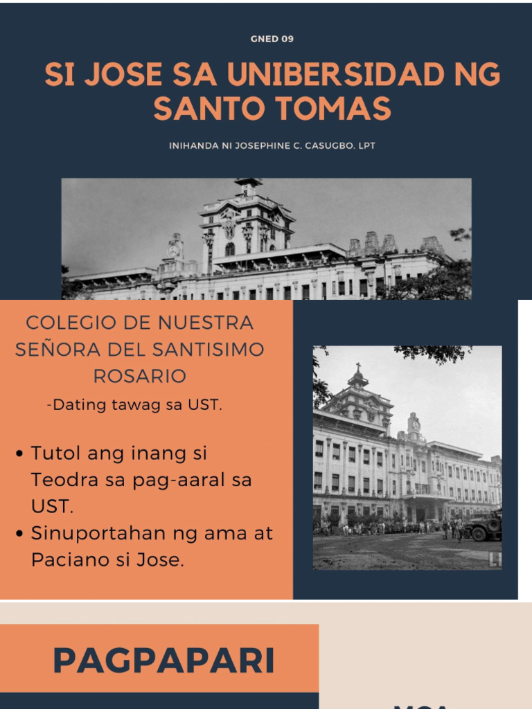 Si Rizal Sa Ust | PDF
