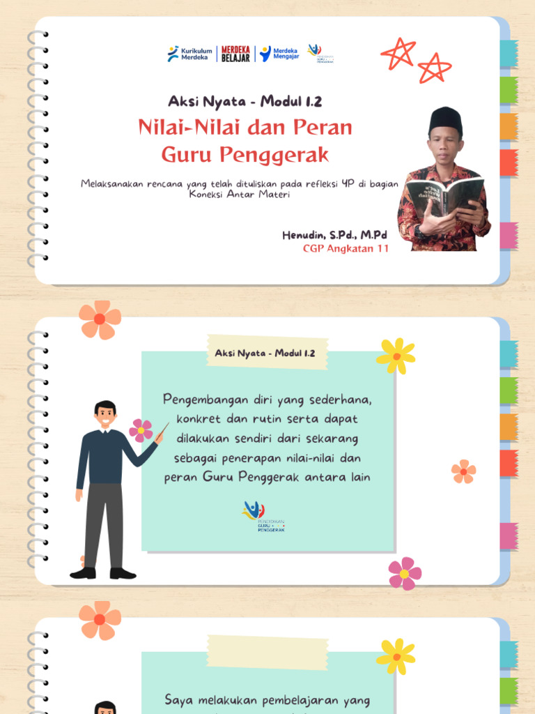 Aksi Nyata Modul 1.2 - Nilai Dan Peran Guru Penggerak | PDF | Karier & Perkembangan