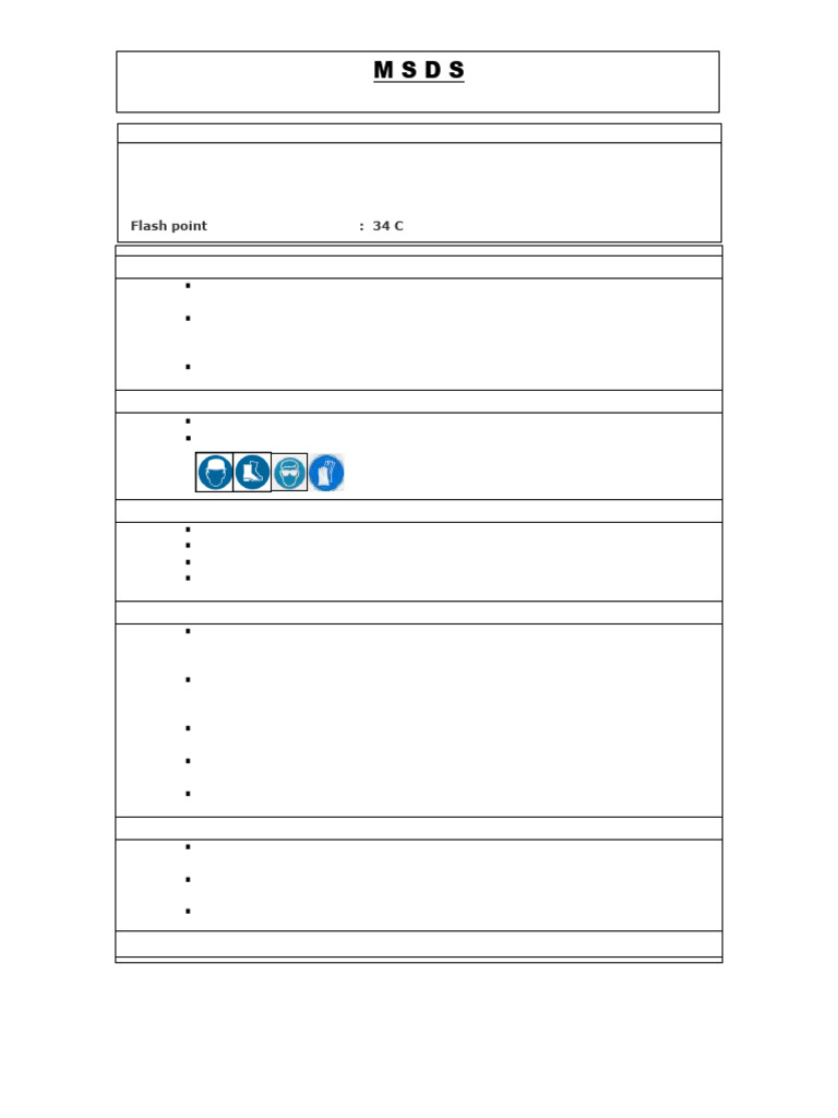 MSDS Minyak | PDF | Sains & Matematika